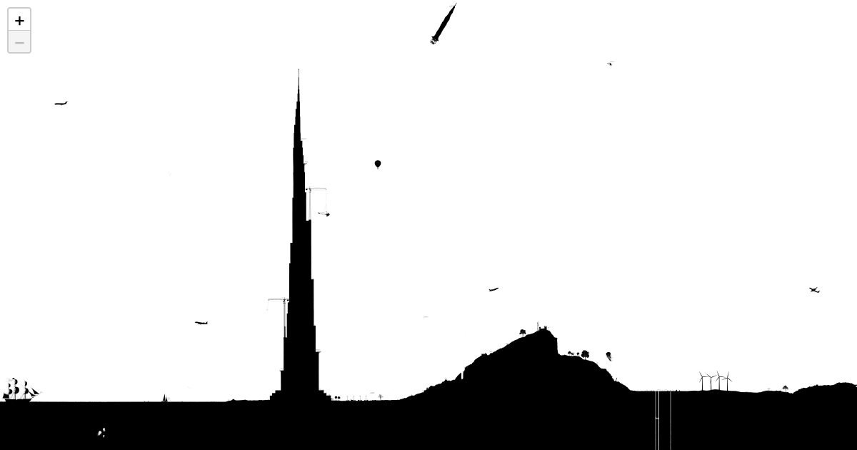 xkcd 1110 完整地圖